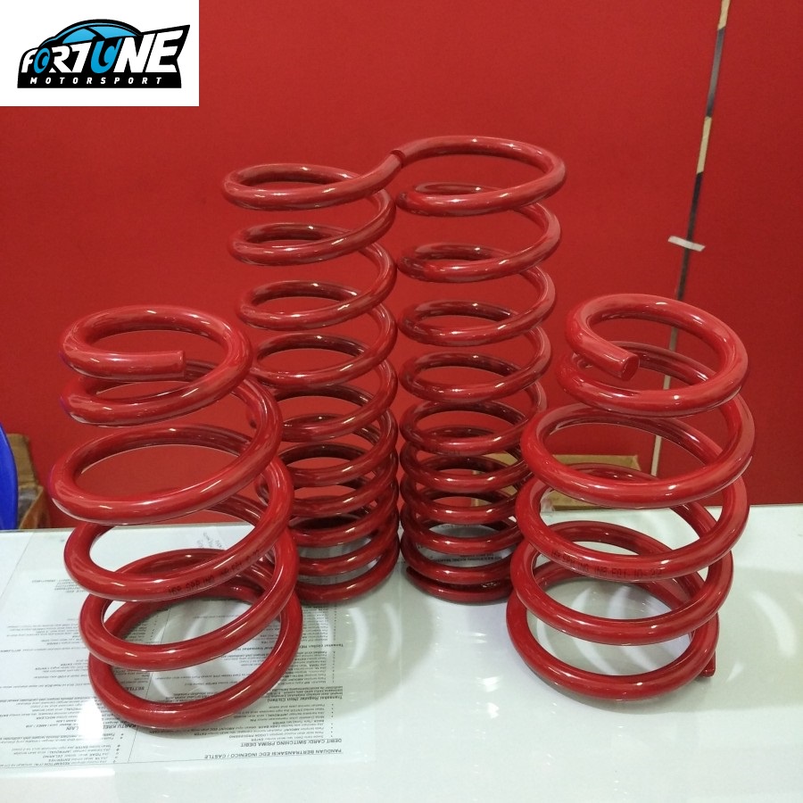Jual JUAL SPRING PER CEPER MOBIL // LOWERING KIT HSR RED TOYOTA AVANZA ...