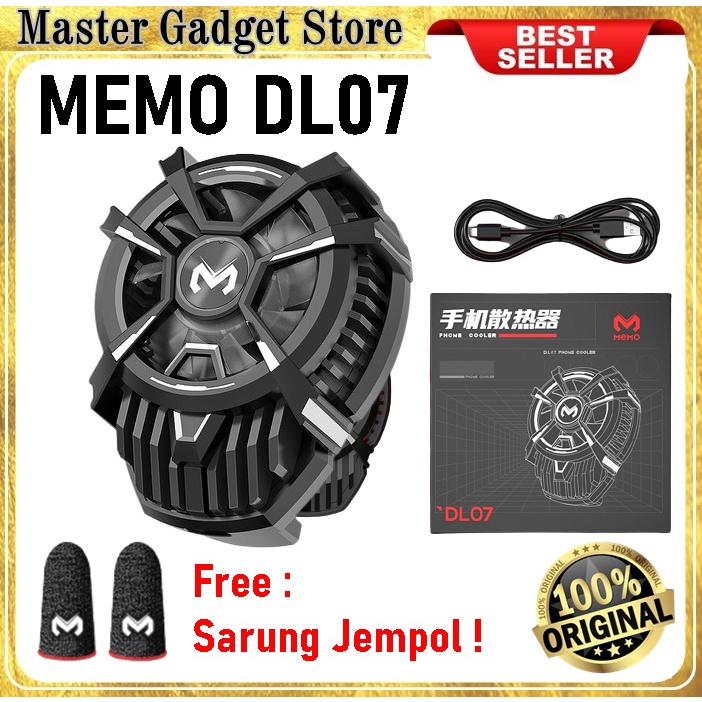 Jual MEMO DL07 Fan Cooler Radiator Pendingin HP Cooling Pad Fan Gaming ...