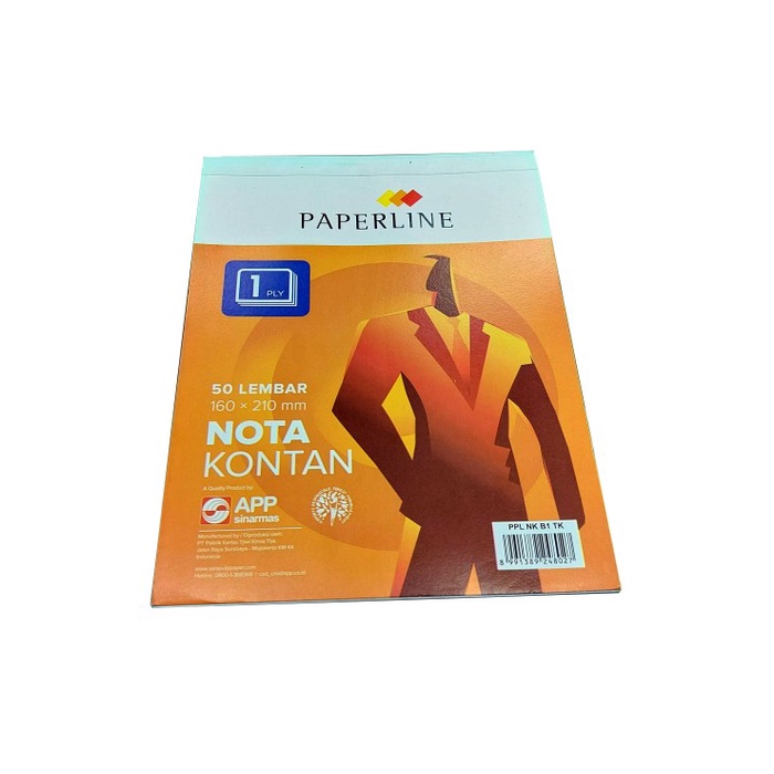 Jual Buku Nota Paperline B1 1 Rangkap / 1Ply Besar isi 50 Lembar ...