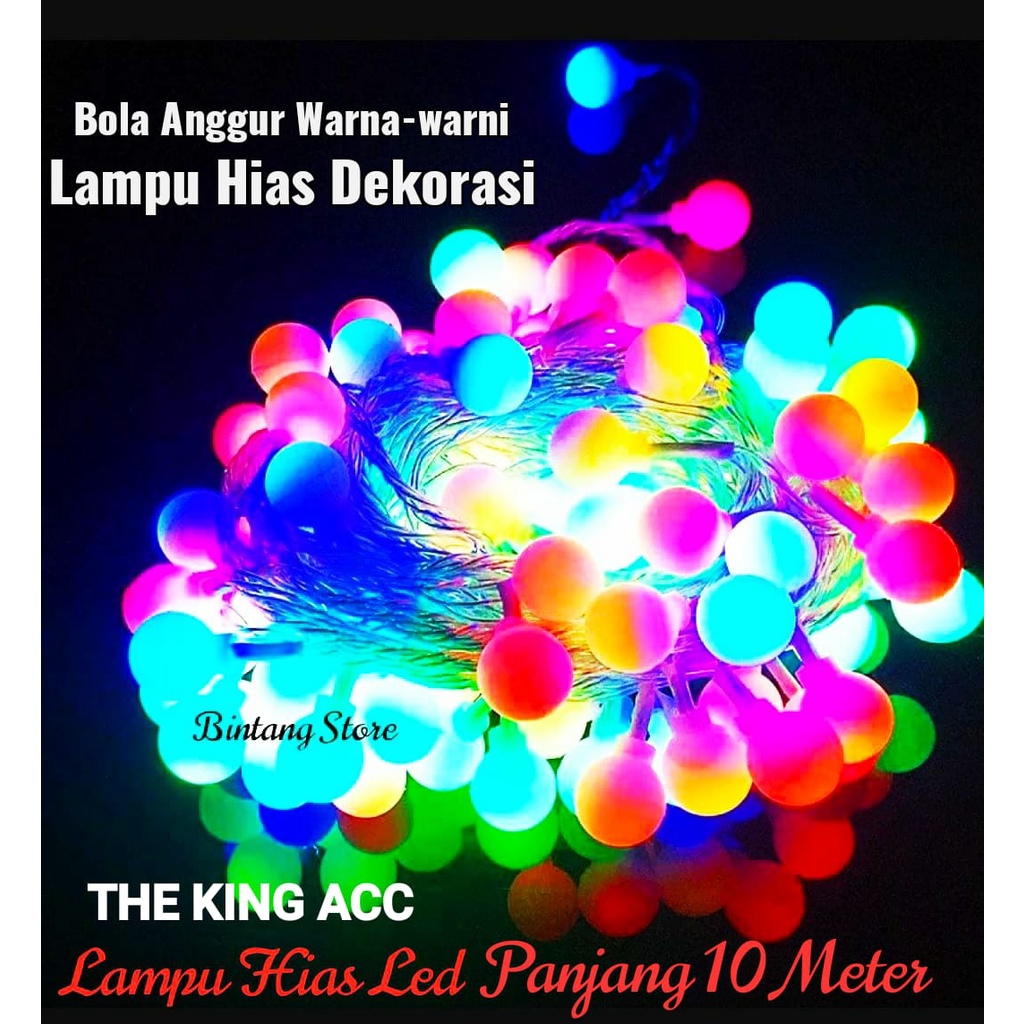 Jual TERBARU PANJANG 10 METER / Lampu Hias Led Lampu Dekorasi Lampu ...