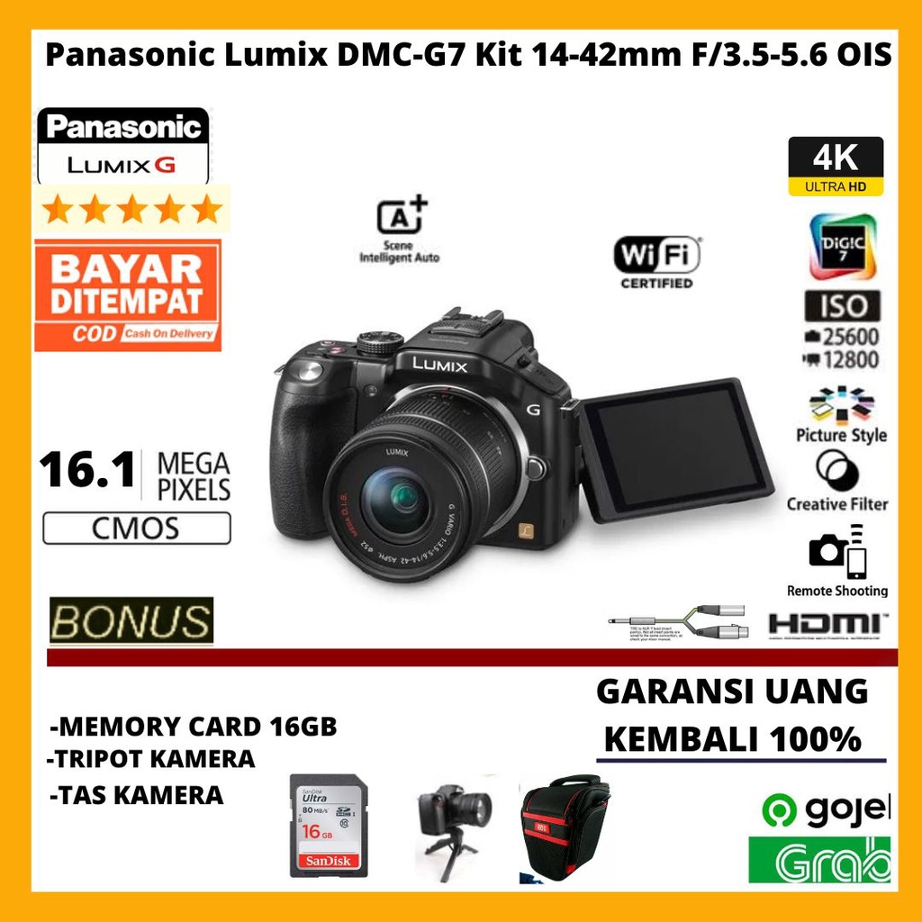 Jual Panasonic Lumix DMC-G7 Kit 14-42mm F/3.5-5.6 OIS | Shopee Indonesia