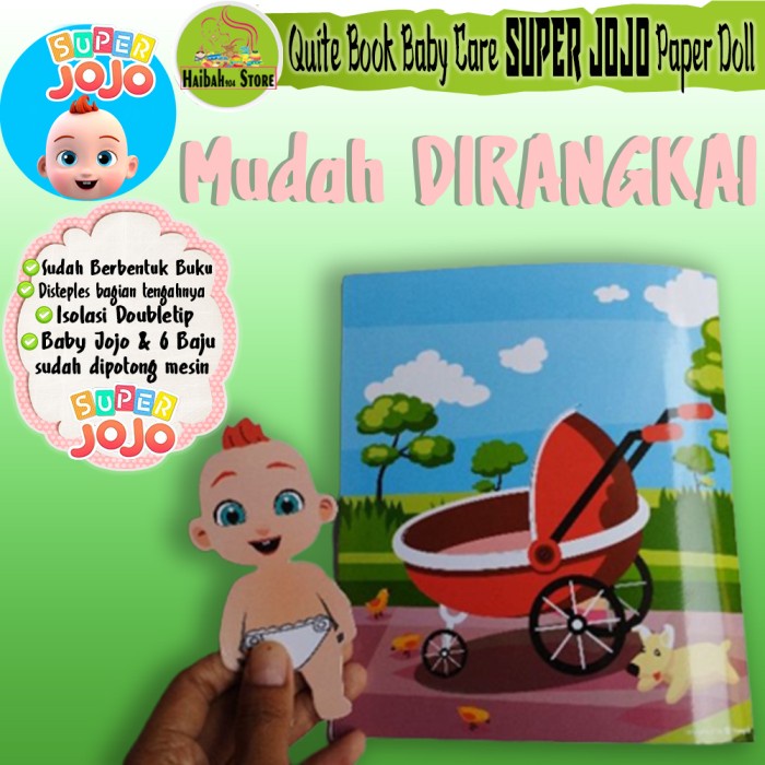 Jual NEW! QUITE BOOK SUPER JOJO PAPER DOLL MAINAN KERTAS EDUKASI ANAK ...