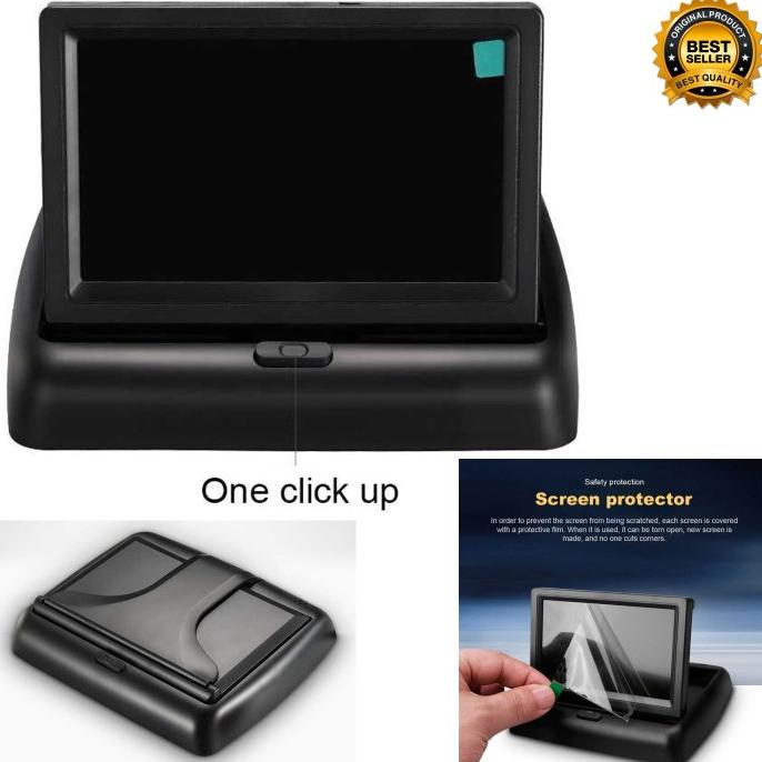 Jual Rear View Monitor Lipat Kamera Parkir Mobil Mundur Belakang 4.3 ...