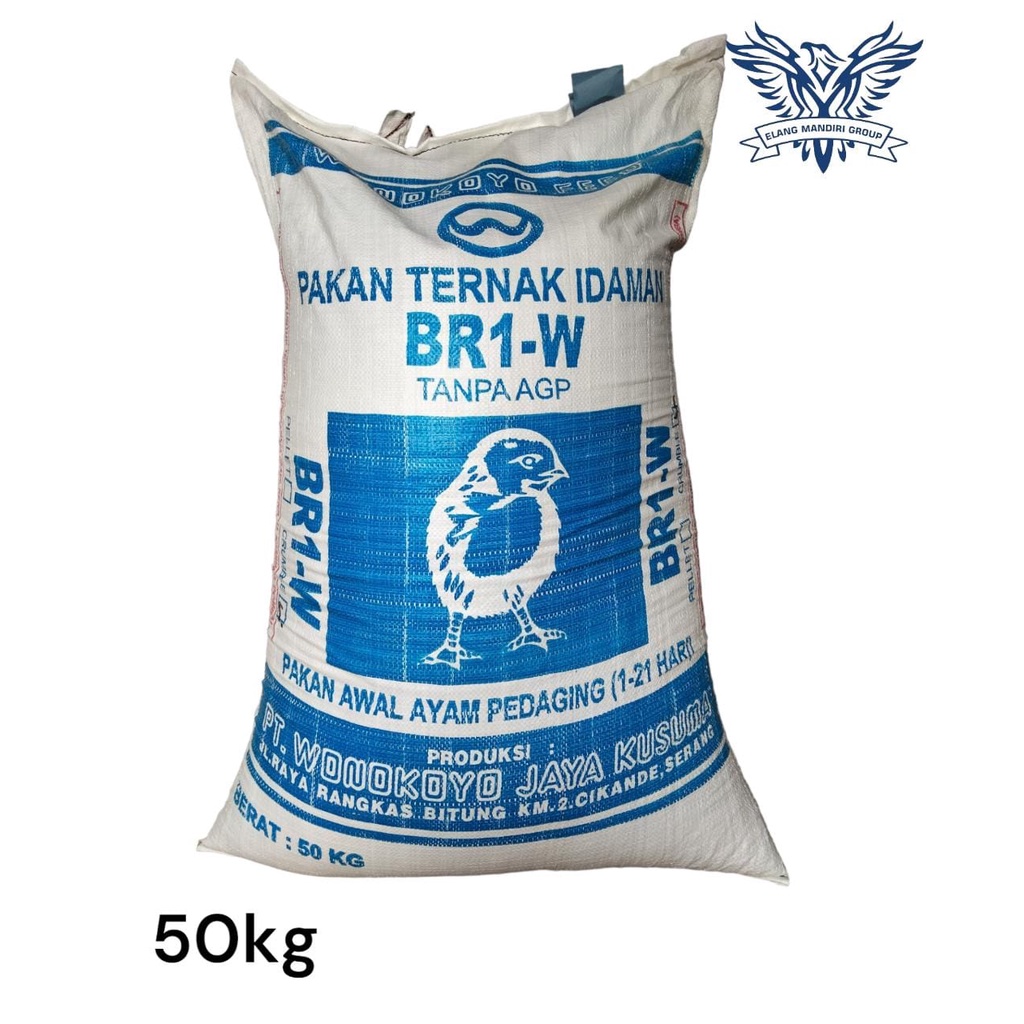 Jual BR-1 W 50 kg Pur Pakan Awal Ayam Pedaging Crumble BR1 Wonokoyo | Shopee Indonesia