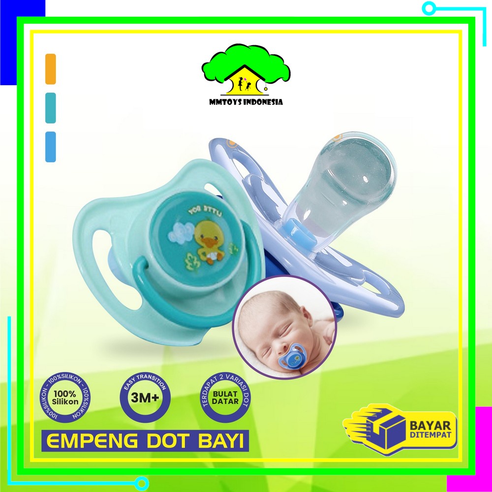 Jual MI-C825 Empeng Dot Bayi Bulat Silicone Dengan Penutup Anti Debu ...