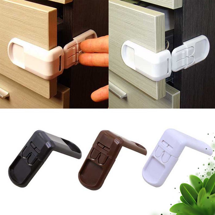 Jual [COD] Kunci Laci Lemari Magnetic Safety 8 10 Lock 2 Key Wardrobe ...