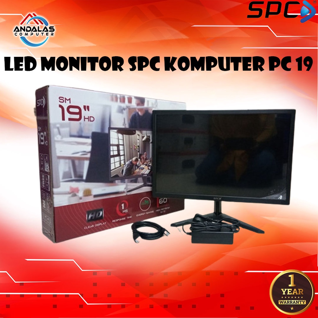 Jual LED Monitor SPC komputer PC 19 inch Murah | Shopee Indonesia