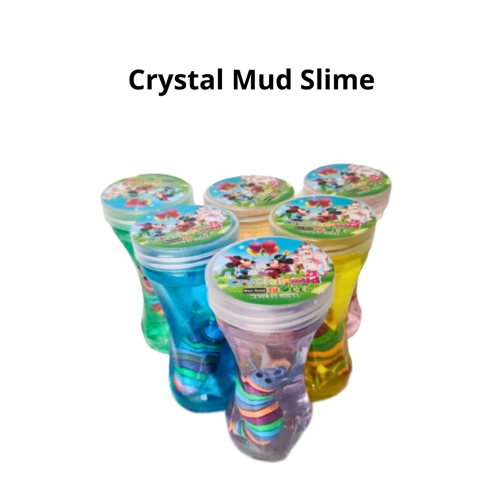 Jual Crystal Mud Slime Glitter Ulat - Mainan Slime | Shopee Indonesia
