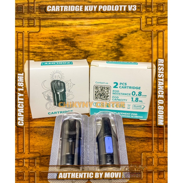 Jual CARTRIDGE KUY V1 | KUY V2 | KUY PODLOTT V3 | EAZY POD AUTHENTIC BY ...