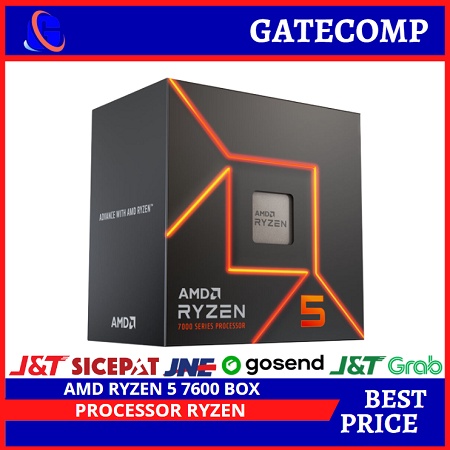 Jual Processor AMD Ryzen 5 7600 Box 6 Core 12 Thread Up to 5.1 Ghz ...