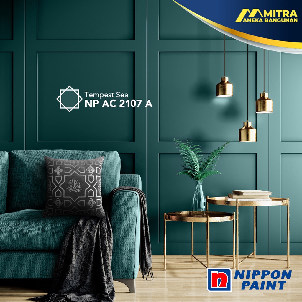 Jual CAT TEMBOK EKSTERIOR INTERIOR NIPPON PAINT TEMPEST SEA NP AC 2107 ...