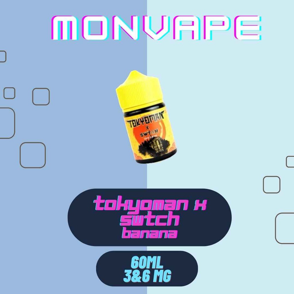 Jual TOKYOMAN TOKYO BANANA 60ML BY JVS X SWTCH FREEBASE E-LIQUID ...