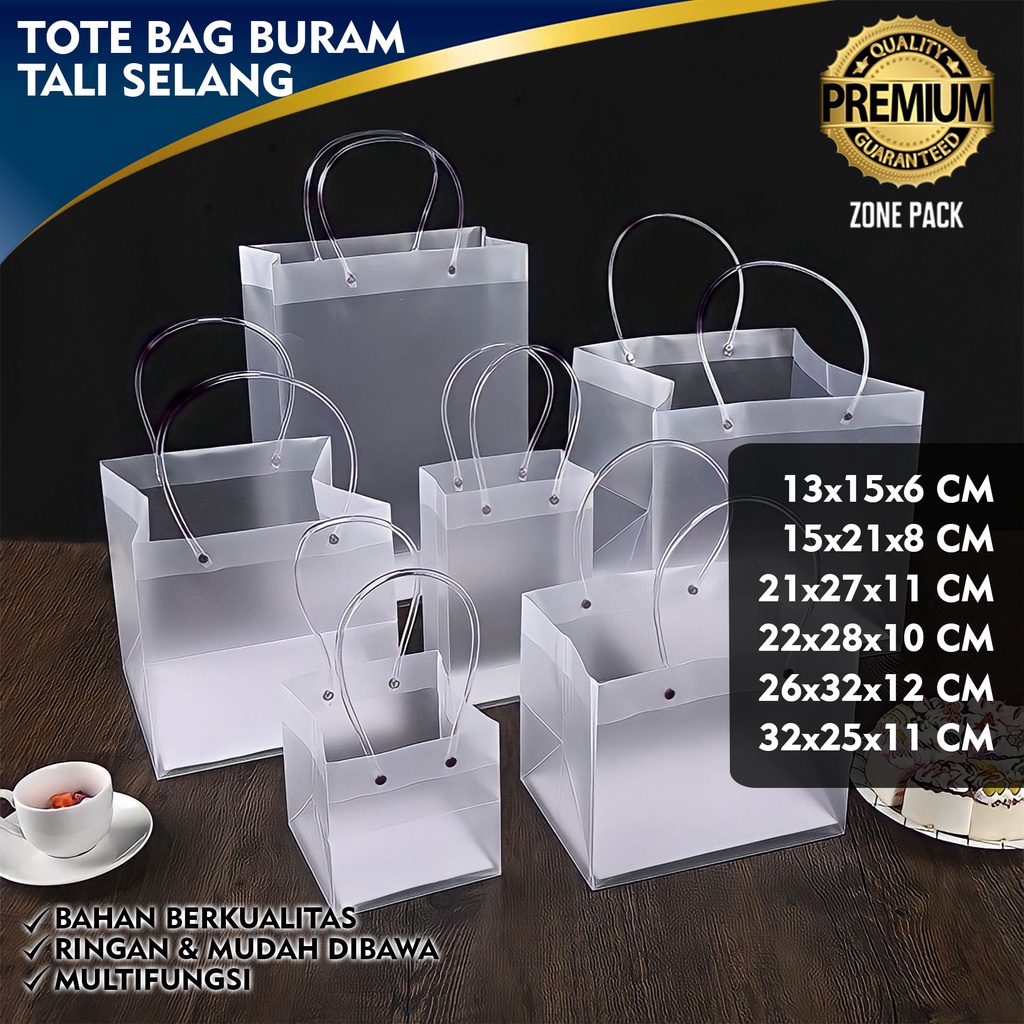 Jual Totebag Buram Tali Selang | Paper bag PVC Souvenir Ulang Tahun ...