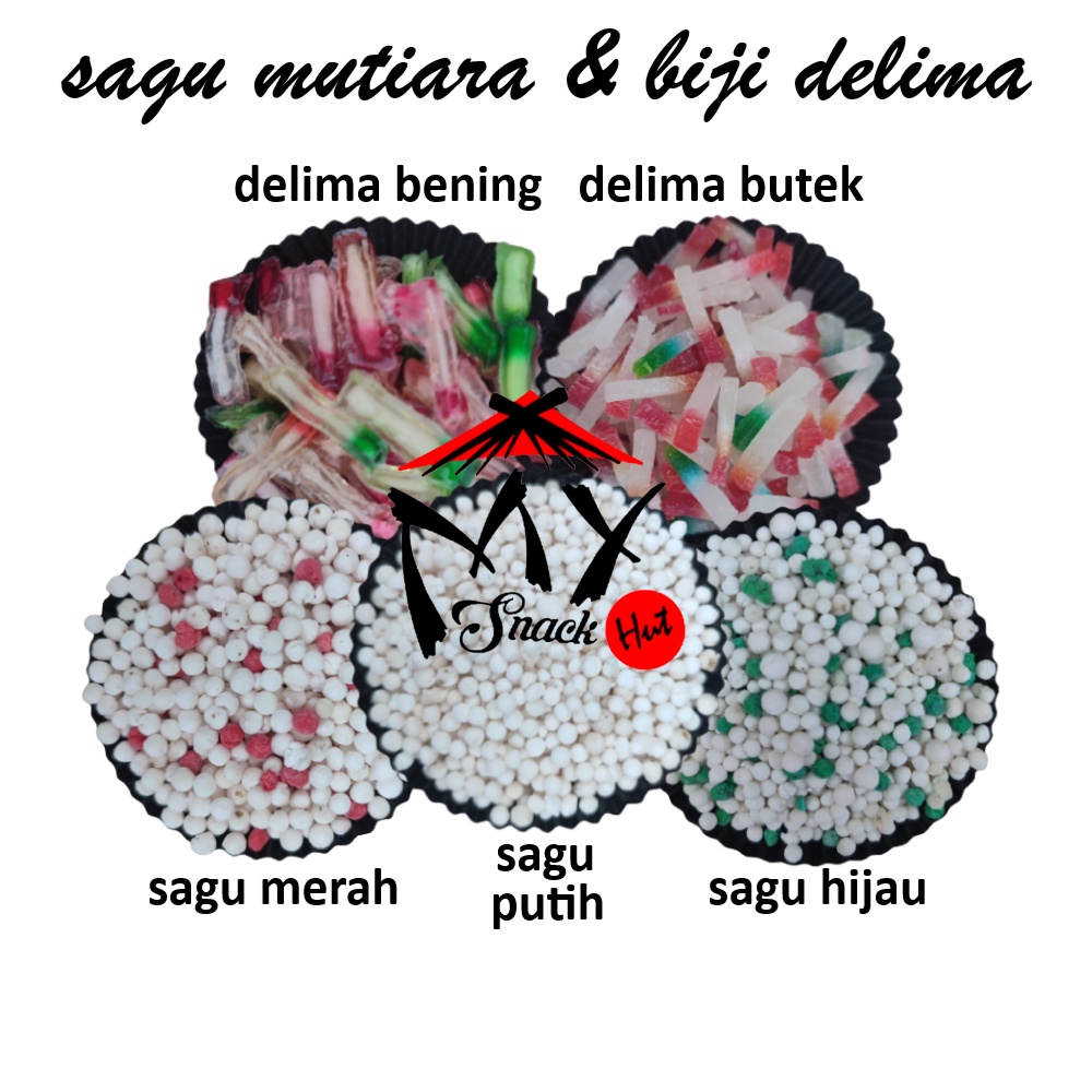 Jual BIJI SAGU MUTIARA 50GR PEARL SAGO PACAR CINA DELIMA SEKOTENG BUBUR ...