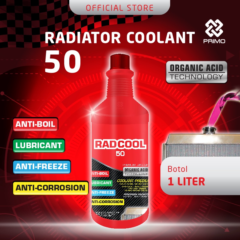 Jual Radiator Coolant PRIMO Rad Cool 50 Ready To Use 1 L | Shopee Indonesia