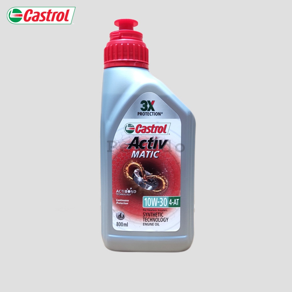 Jual Oli Castrol Activ Matic 10W-30 API SL JASO MB 0,8L | Shopee Indonesia