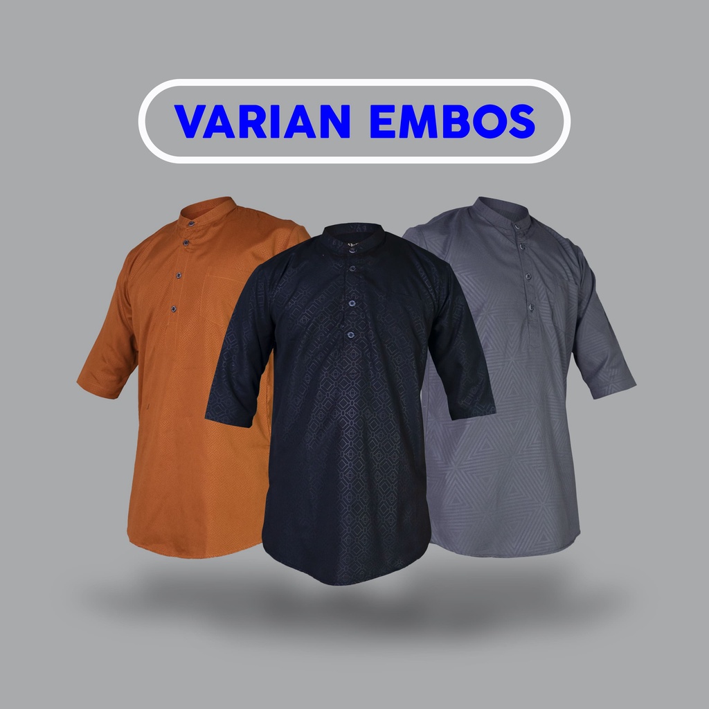 Jual KHAF97 Baju Kurta Pakistan 3/4 Gamis Pria "Waleed" Gabungan ...