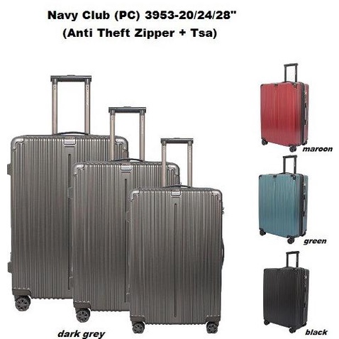 Jual Koper Fiber Navy Club (3877) Ori - 20" | Shopee Indonesia
