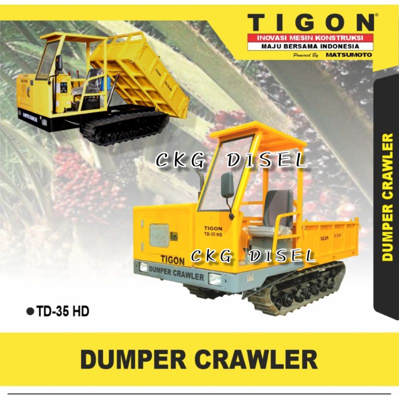 Jual Mesin Mini Dummper Crawler Alat Angkut Sawit TIGON TD-35 HD Mesin ...