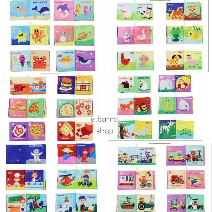 Jual Mainan Softbook Bayi / Buku Kain Edukasi Anak My First Soft Book ...