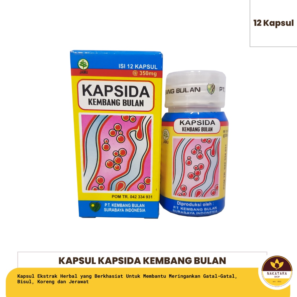Jual OBAT BERSIH DARAH KAPSIDA KEMBANG BULAN ISI 12 KAPSUL | Shopee ...