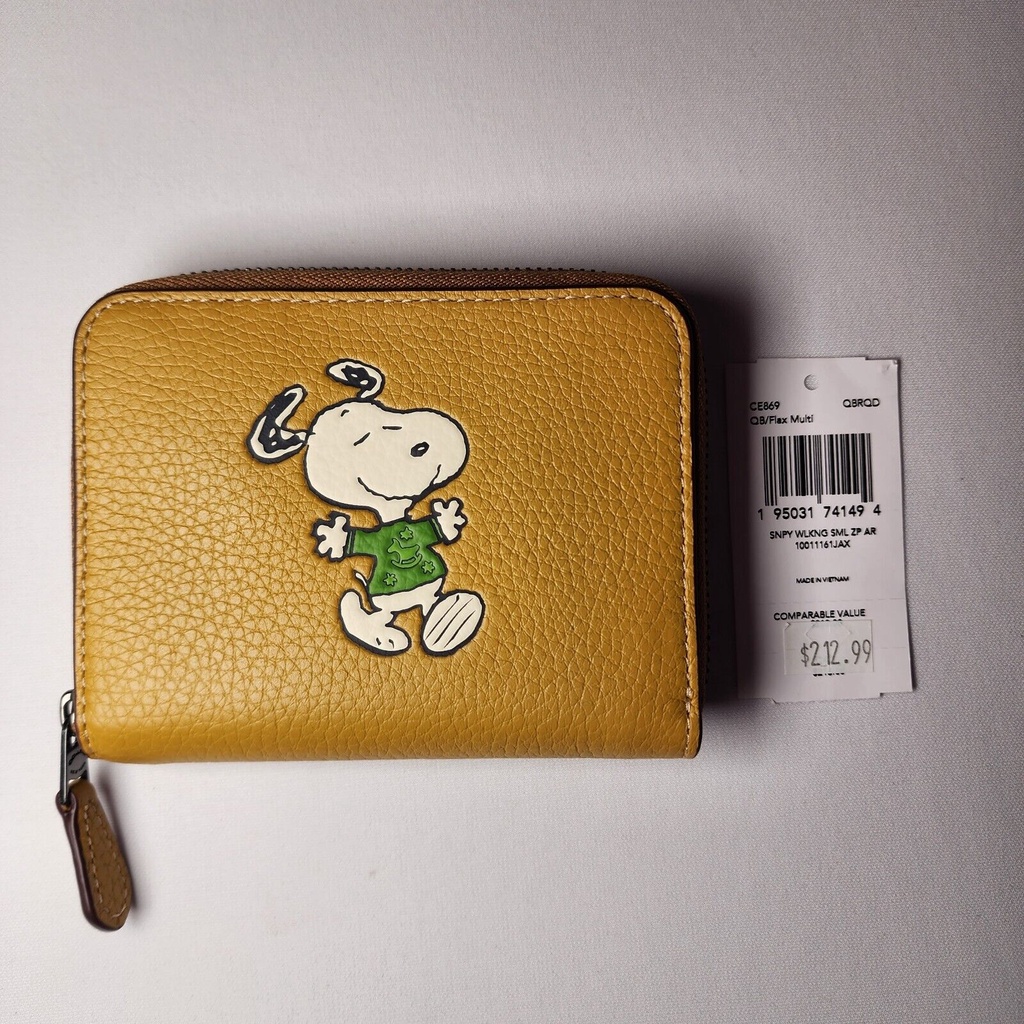 Jual DOMPET WANITA CO X Peanuts Small Zip Around Wallet With Snoopy ...