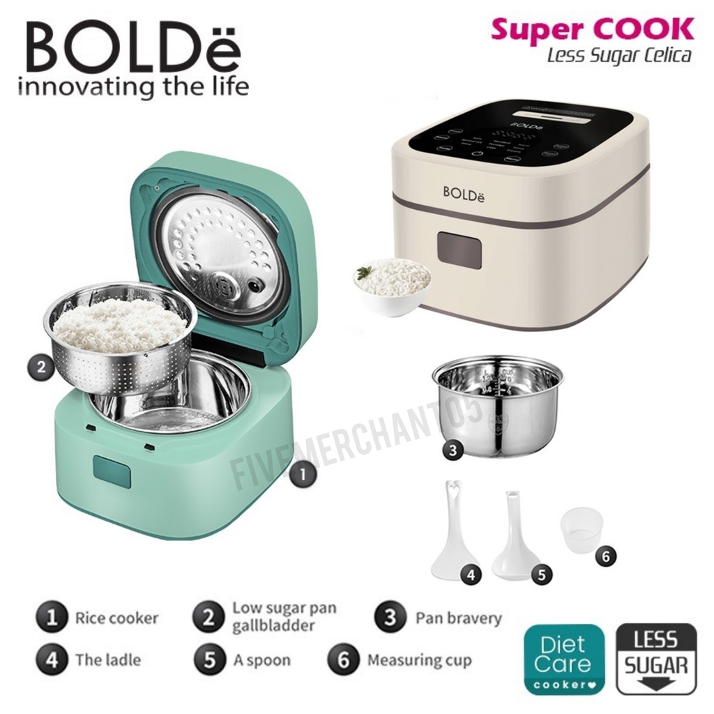 Jual Bolde CELICA Rice Cooker Less Sugar 1,2 L Magic Com Low Sugar Low ...