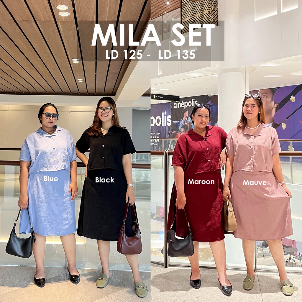 Jual MOKMOK - Mila Set BigSize JumboSize Plus Size | Shopee Indonesia