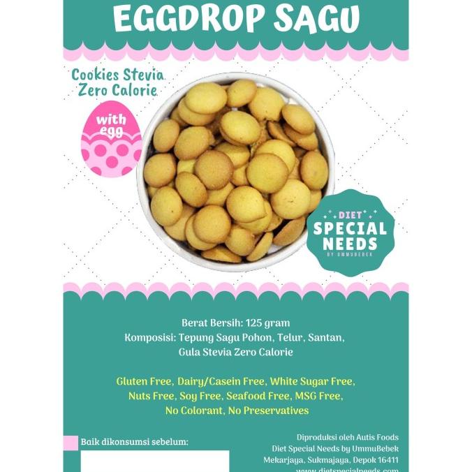 Jual Kue Eggdrop Sagu Special Needs Snack / Snack Autis / Gfcf Sugar ...