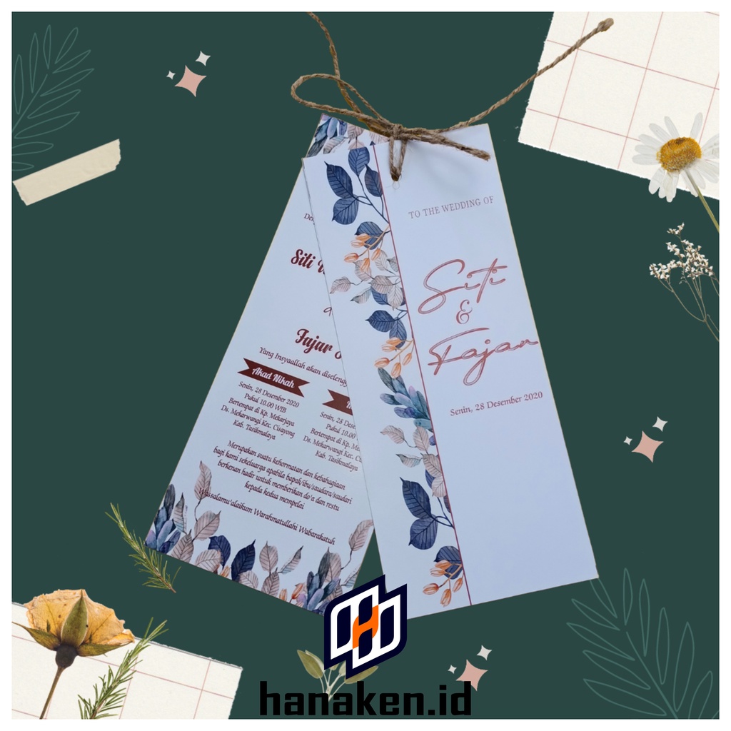 Jual Undangan Pernikahan Hang Tag Undangan Pernikahan Undangan Tambah ...