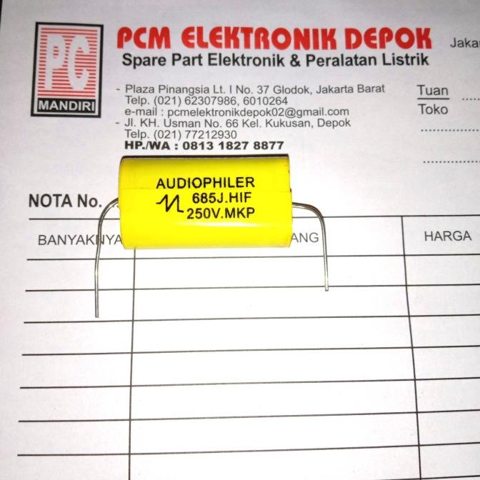 Jual 106 250 10uf 250v audio philer kapasitor Audiophiler Non polar ...