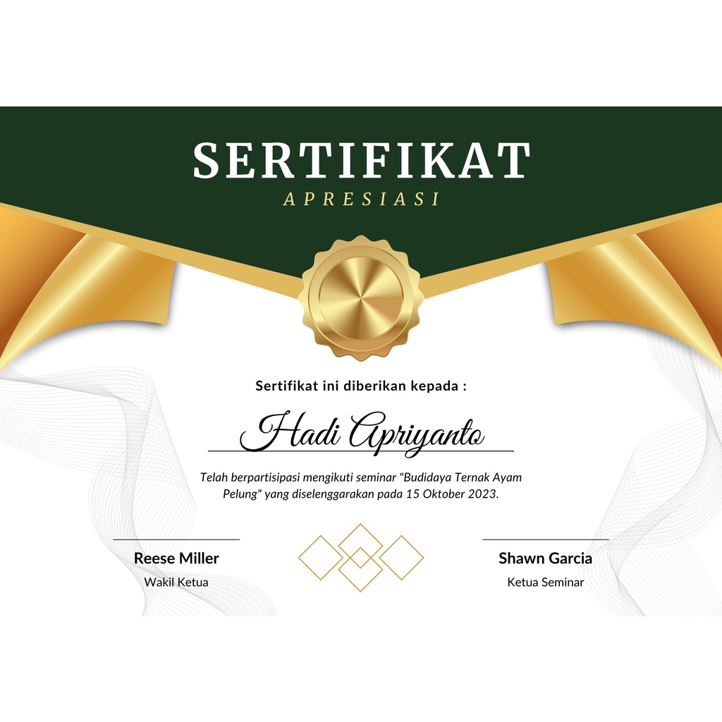 Jual Jasa Desain Sertifikat dan Piagam | Shopee Indonesia