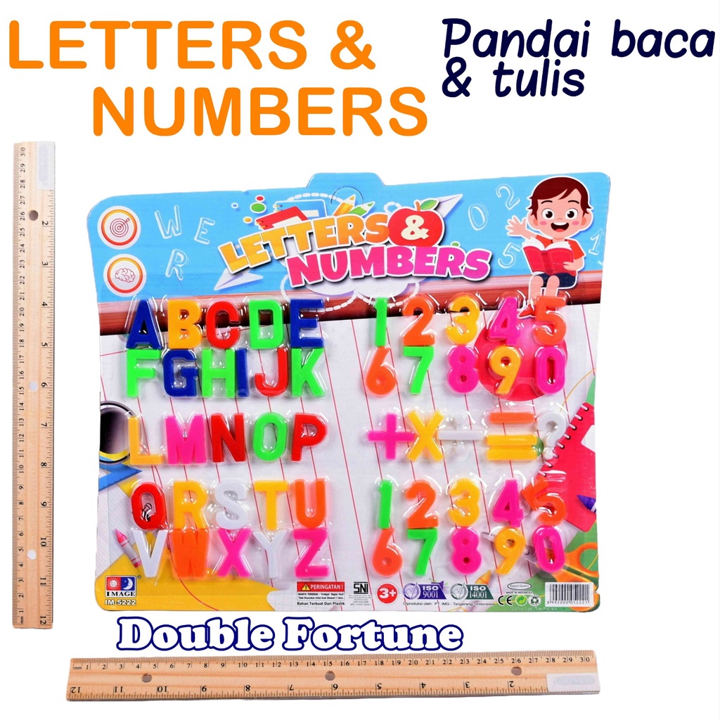 Jual Letter & Number 5222 Edukasi Mengenal Huruf Angka Belajar Hitung ...