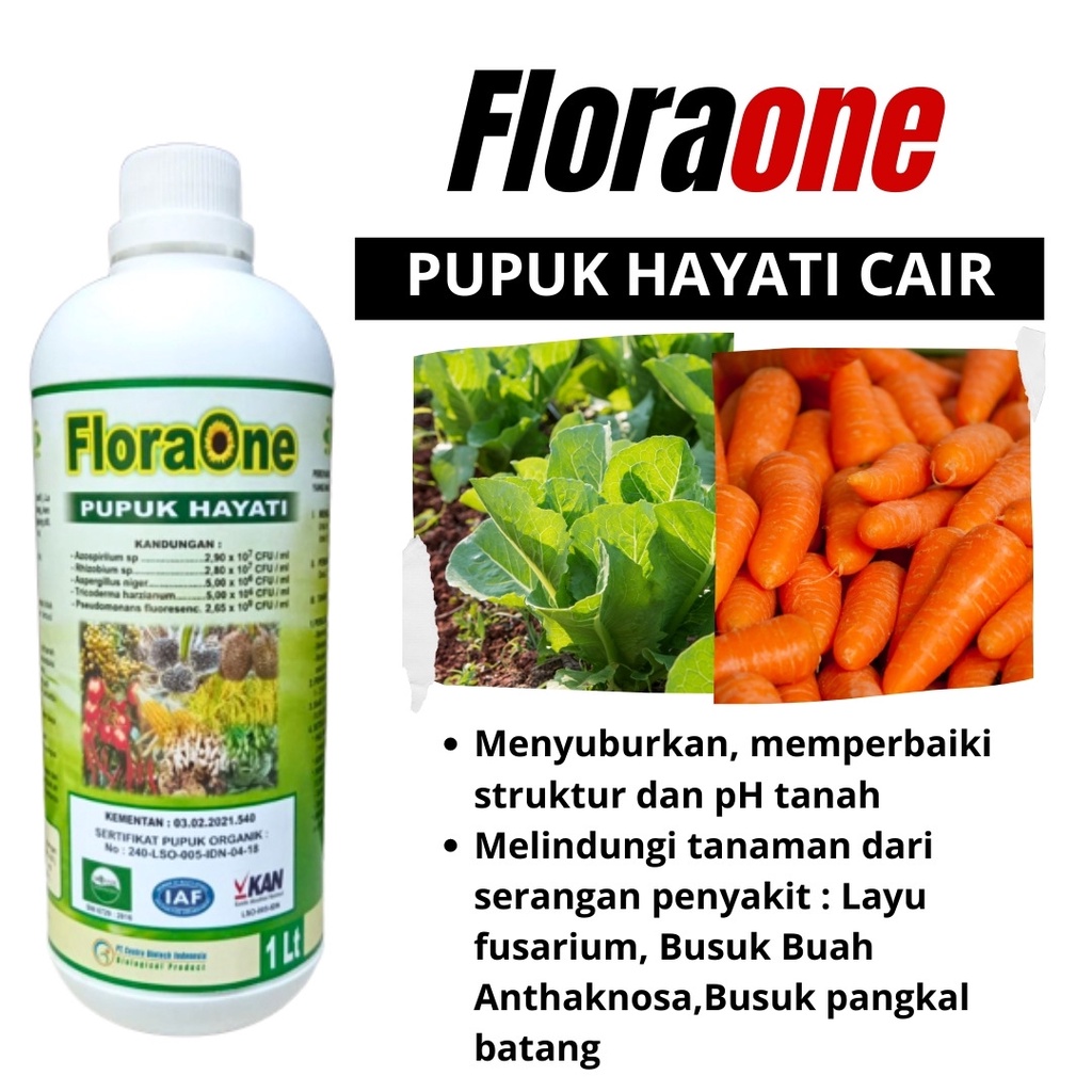 Jual FloraOne Pupuk Hayati Trichoderma, Fungisida Hayati Tricoderma Anti Busuk Akar dan Busuk ...