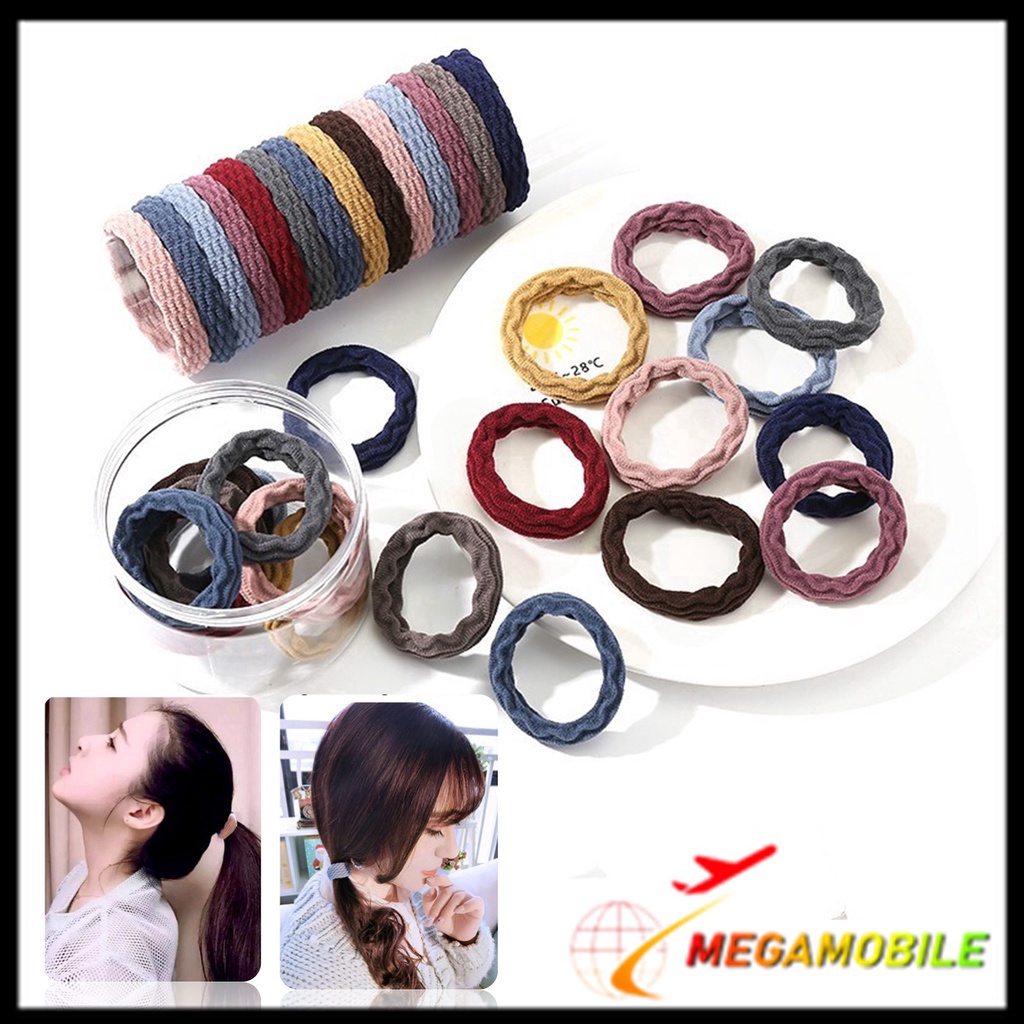 Jual MM - Ikat Rambut Elastis 20Pcs KODE 229 Kunciran Rambut Motif ...