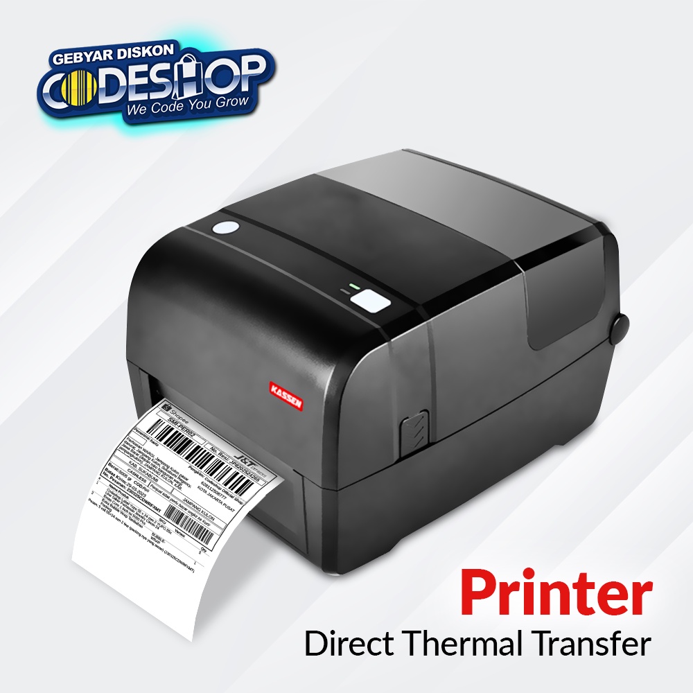 Jual Kassen E460 Printer Label Barcode Direct Thermal Transfer 203 DPI ...