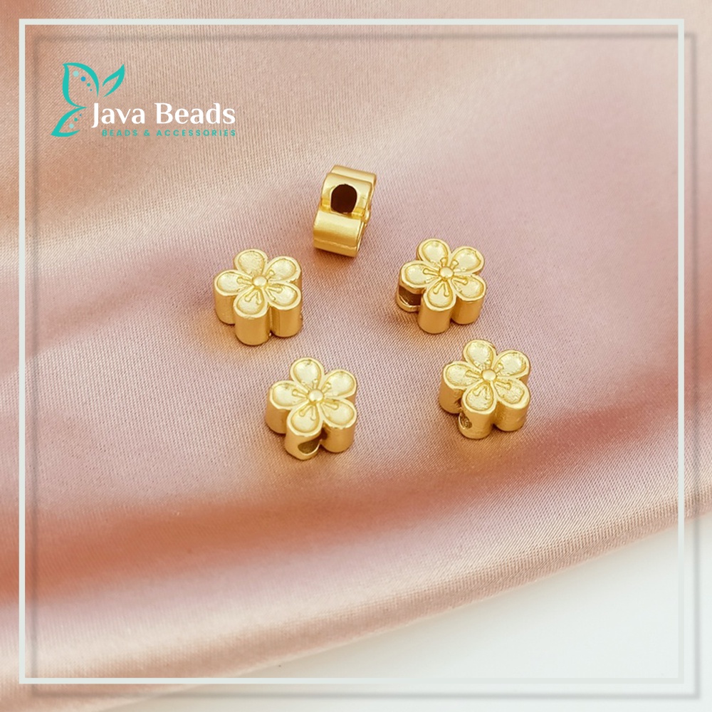 Jual Charm Xuping Bunga Sakura 8mm Untuk Gelang Tali Kawat | Shopee ...