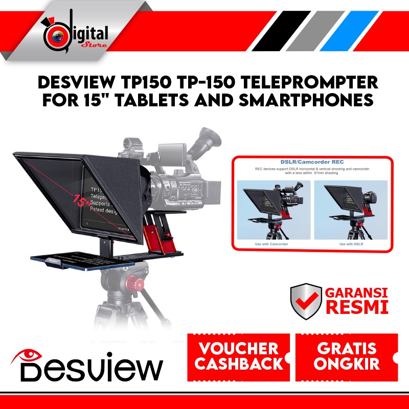 Jual Desview TP150 TP-150 Teleprompter for 15" Tablets and Smartphones | Shopee Indonesia