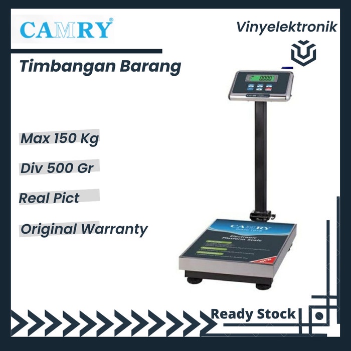 Jual Timbangan Barang Digital 150kg Duduk / Timbangan Lantai Camry 150 kg | Shopee Indonesia