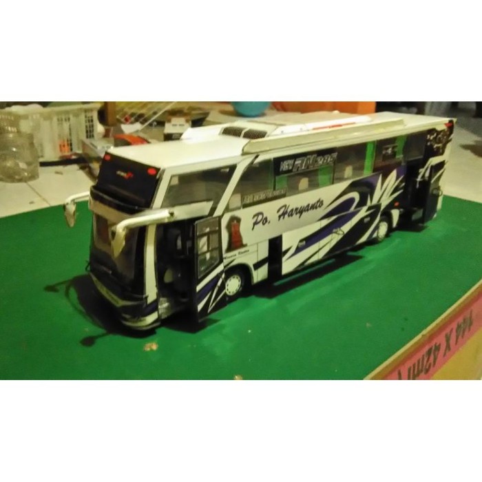 Jual PROMO!!! MINIATUR BUS PO . HARYANTO HR HDD UNGU PUTIH TERBARU ...
