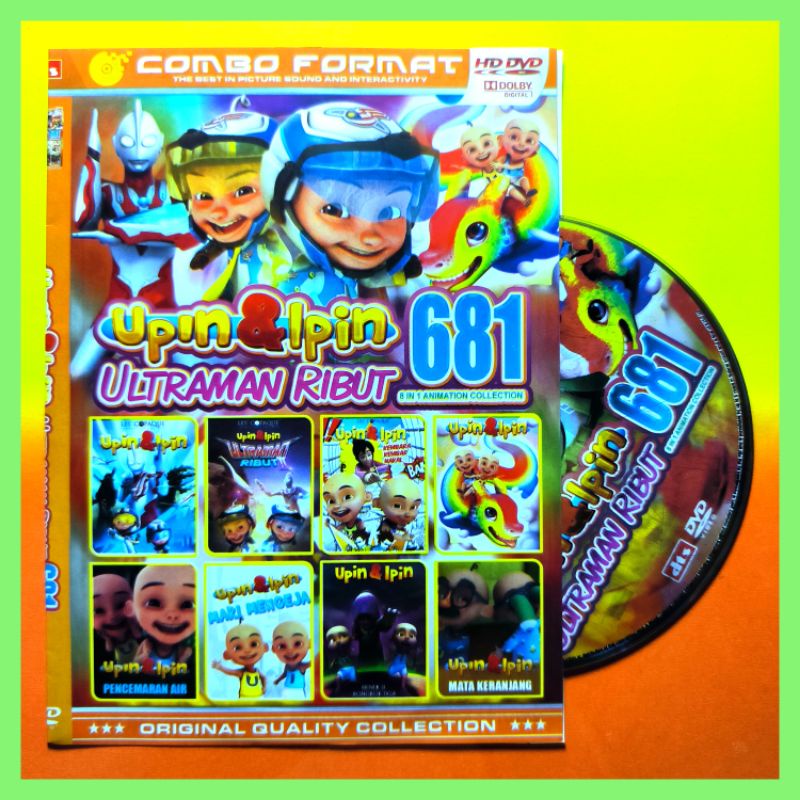 Jual Kaset Film Kartun Anak Koleksi Upin & Ipin 681 Episode Ultraman ...