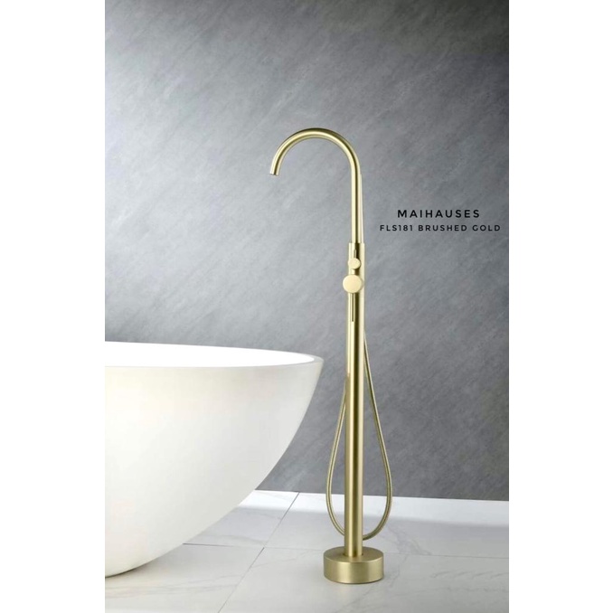 Jual Keran Mandi Kran Lantai Standing Shower Bathtub Floor Wein Fls181 ...