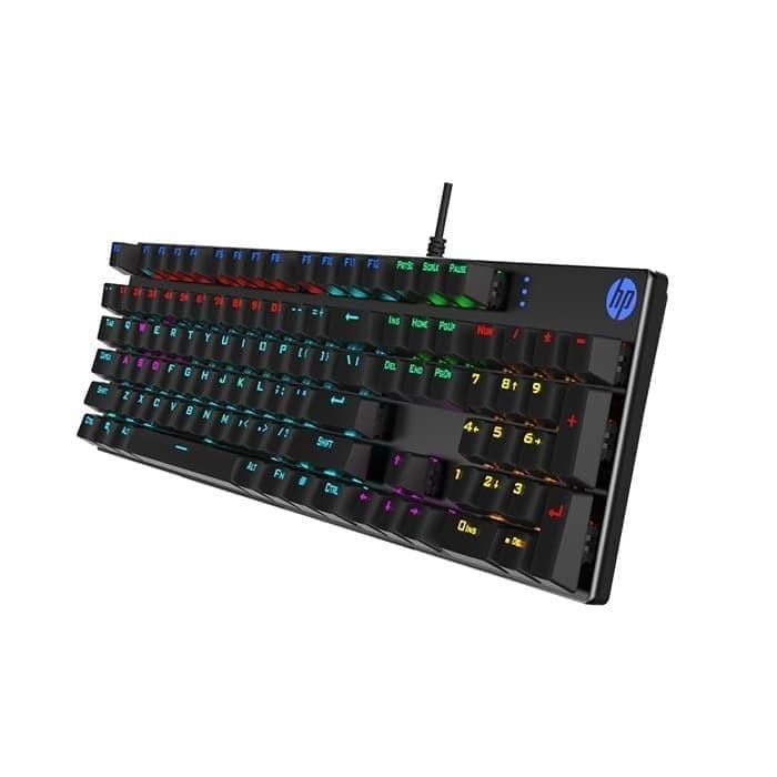 Jual HP Keyboard Gaming GK400F - RGB Blue Switch Mechanical Keyboard ...