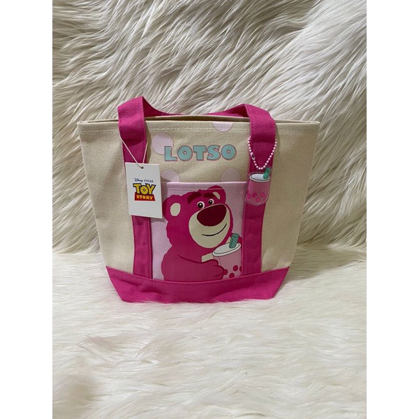 Jual Lotso Pink Bear Toy Story Tote Hand Bag Tas Mini Disney | Shopee ...