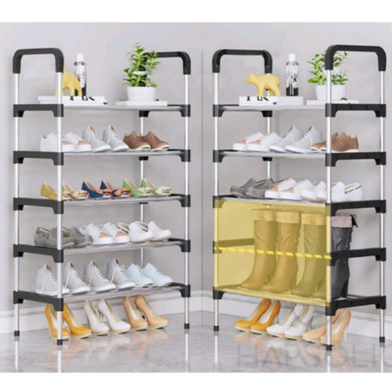 Jual TERMURAH !! Rak Sepatu 5 Tingkat Stainless / Rak Sepatu 5 Susun ...