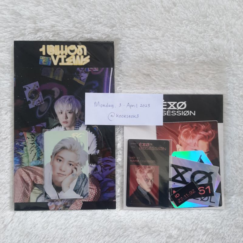 Jual (READY STOCK) EXO CHANYEOL 1 BILLION VIEWS STANDEE HOLOGRAM HOLO ...