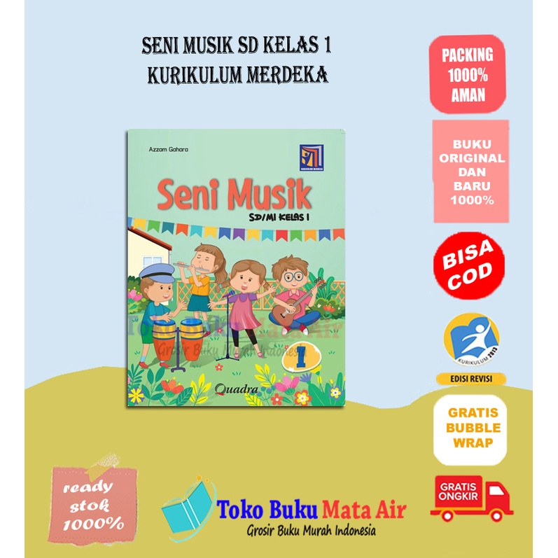Jual ORIGINAL SENI MUSIK SD/MI KELAS 1 2 4 5 MERDEKA - FUAD ZAKI DKK QUADRA | Shopee Indonesia