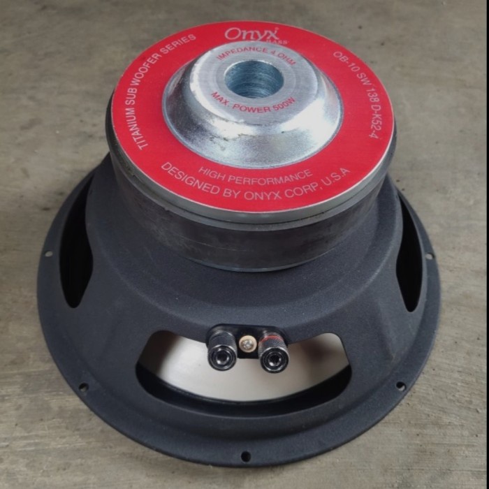 Jual Speaker Komponen 10 Inch Onyx Subwoofer OB - 10 SW 135 D - K52 - 4 ...