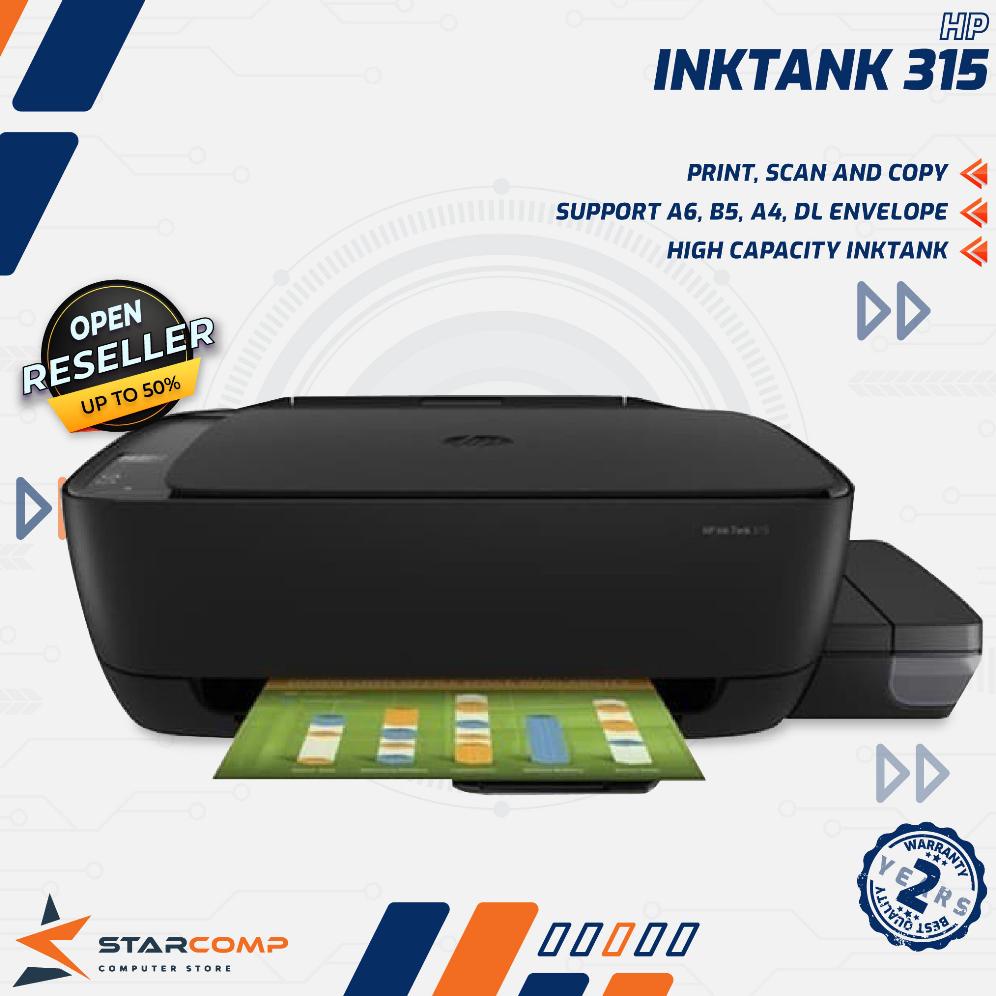 Jual Printer HP Ink Tank 315 All in One hp 315 Print Scan Copy | Shopee ...