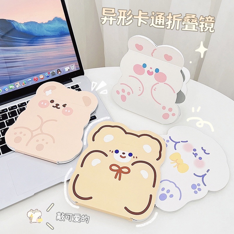 Jual Cermin lipat motif lucu / cermin rias / kaca rias / cermin makeup ...